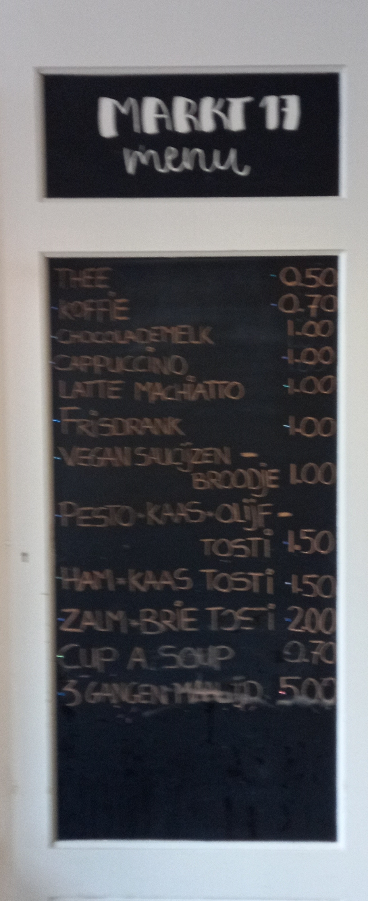 Nieuw op het menu | Inloopcentrum Markt 17